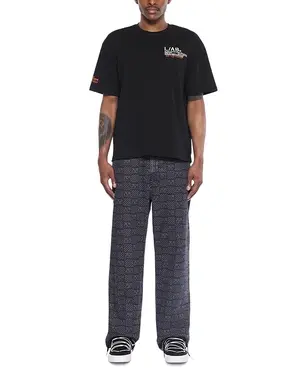 Off-White Cotton Duct Tape Logo Graphic T-shirt - Black