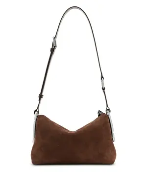 Marc Jacobs Scene Medium Suede Shoulder Bag - Dark Brown