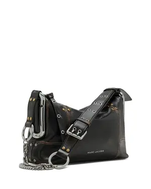 Marc Jacobs Scene Medium Studded Distressed Leather Shoulder Bag