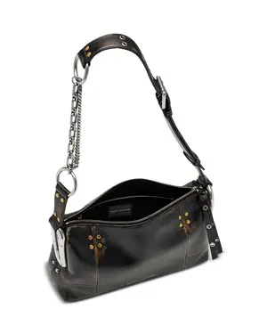 Marc Jacobs Scene Medium Studded Distressed Leather Shoulder Bag