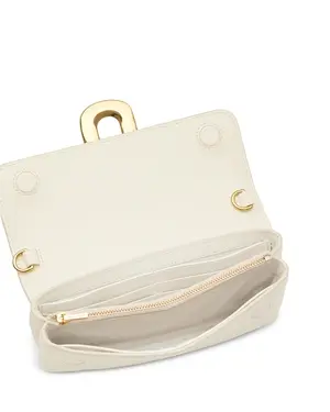 Marc Jacobs Scene Leather Wallet Crossbody - Cloud White