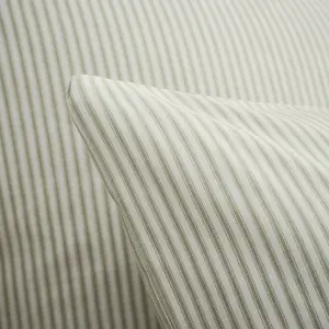 CHRISTY Ticking Stripe Twill Standard Pillowcases, Pair - Green