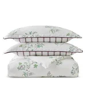 CHRISTY Leaves Duvet Set, King/cal King - Fig