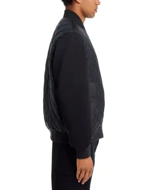 Hugo Bilaro Quilted Zip Bomber Jacket