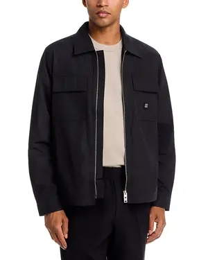 Hugo Elack Regular Snap Button Pocket Jacket - Black