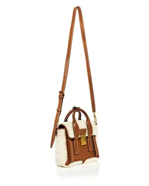 3.1 Phillip Lim Pashli Mini Sherpa Trim Satchel