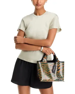 3.1 Phillip Lim Mini Tiger Print Canvas Market Tote Bag