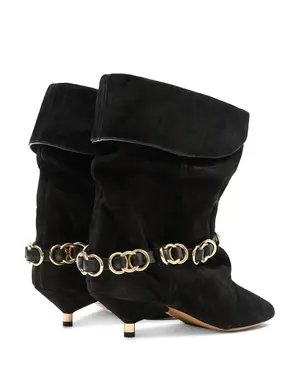 Isabel Marant Étoile Edrik Embellished Suede Ankle Boots