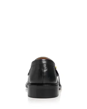 Versace Primo Leather Loafers