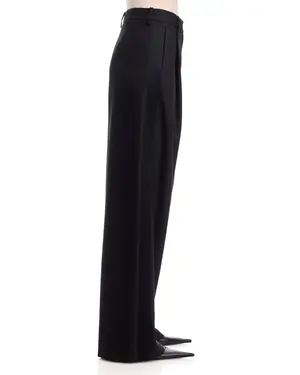 Herno Pleat Front Wide Leg Pants