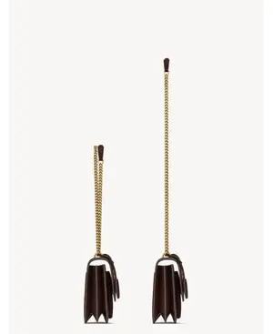 Saint Laurent Sunset Medium Bag In Suede - Arabica