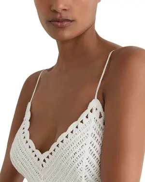 REISS Hesta Crocheted Lace Dress
