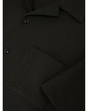 REISS Odessa Ribbed Pocket Short Sleeve Cuban Shirt