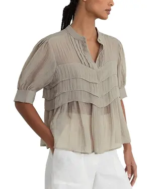 REISS Georgia Tiered Top