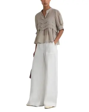 REISS Georgia Tiered Top