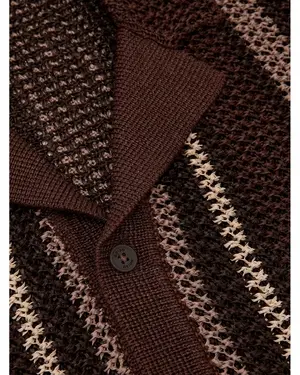 REISS Farin Crochet Cuban Shirt