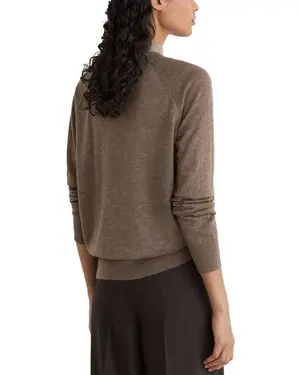 REISS Paris Merino Wool V Neck Sweater