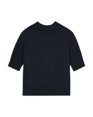 REISS Sienna Wool Funnel Neck Top