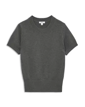 REISS Rita Cotton & Wool Crewneck Sweater