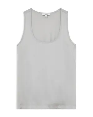 REISS Ruby Silk Blend Sleeveless Top