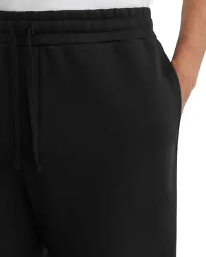 REISS Tanner Cotton Drawstring Pants - Black