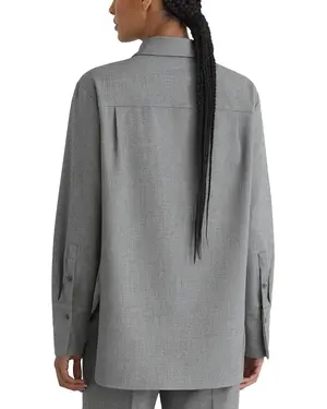 REISS Rosaria Neck Tie Shirt