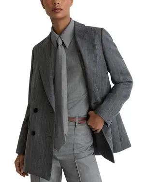 REISS Rosaria Neck Tie Shirt