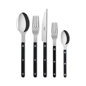 Sabre Paris Bistrot 5 Piece Flatware Set - Black