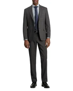 Ted Baker London Modern Fit Windowpane Plaid Suit Pants