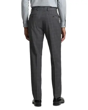 Ted Baker London Modern Fit Windowpane Plaid Suit Pants