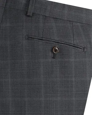 Ted Baker London Modern Fit Windowpane Plaid Suit Pants