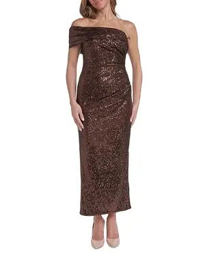 Eliza J Embellished One Shoulder Sheath Dress