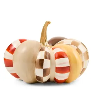 MACKENZIE-CHILDS Harvest Glow Patchwork Medium Pumpkin - Multi