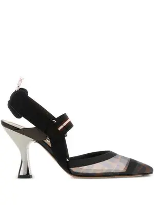 Fendi Colibri Rete Ff+el+nas.bic Sling Back