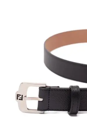 Fendi Hook Buckle Ff Leather Belt