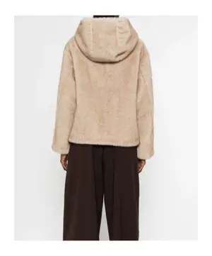 P.a.r.o.s.h Hooded Zip-front Jacket - Beige