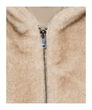 P.a.r.o.s.h Hooded Zip-front Jacket - Beige