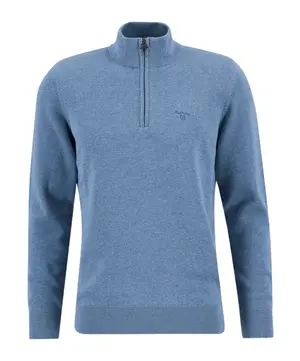 Barbour Half-zip Knitted Jumper - Bluestone
