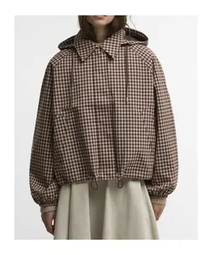 Barbour Audrey Showerproof Hooded Long Sleeve Rain Anorak - No