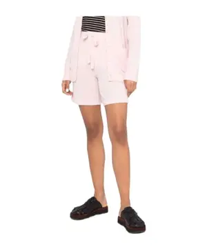 P.a.r.o.s.h Cashmere-knit Drawstring Shorts - Pink