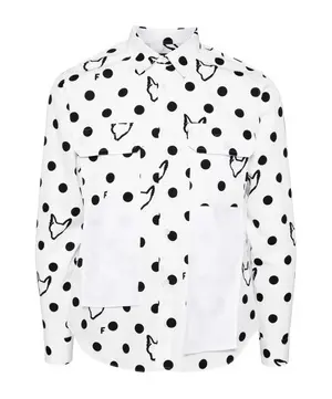 Comme Des Garçons Polka-dots Shirt