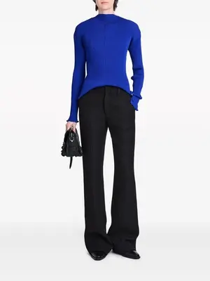 Proenza Schouler Mock-neck Ribbed Sweatshirt