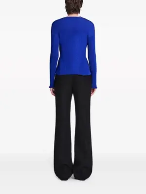Proenza Schouler Mock-neck Ribbed Sweatshirt