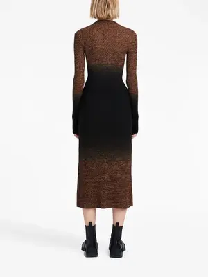 Proenza Schouler Gradient-effect Knitted Midi Skirt