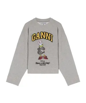 GANNI Daisy Duck Sweatshirt - Gray