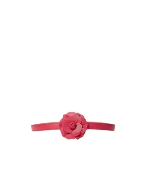 TWINSET Floral Applique Belt - Red