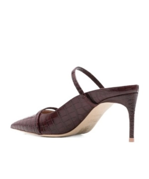 MALONE SOULIERS 70mm Crocodile-embroidered Leather Mules