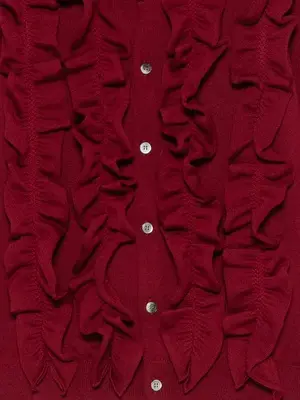 Comme Des Garçons Ruffled Cardigan