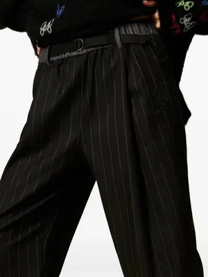 TWINSET Pinstripe Cuff-strap Trousers