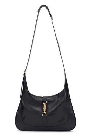 Gucci Jackie 1961 Medium Nappa Leather Shoulder Bag - Black